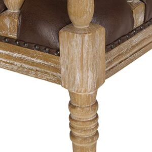 Christopher Knight Home Loyning Love Seats, Dark Brown + Natural