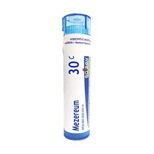 boiron mezereum 30c, 80 pellets, homeopathic medicine for nasal congestion