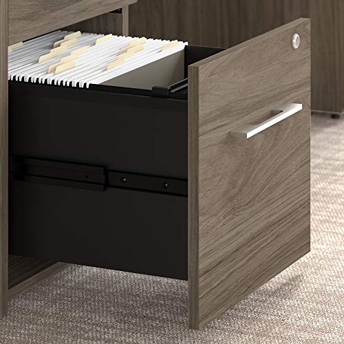 Bush Business Furniture Office 500 2 Drawer File Cabinet, 16W, Modern Hickory