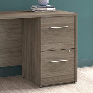 Bush Business Furniture Office 500 2 Drawer File Cabinet, 16W, Modern Hickory