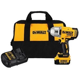 dewalt 20v max xr impact wrench kit, brushless, high torque, detent pin anvil, 1/2-inch, cordless (dcf899m1)