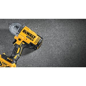 DEWALT 20V Max XR Impact Wrench Kit, Brushless, High Torque, Detent Pin Anvil, 1/2-Inch, Cordless (DCF899M1)