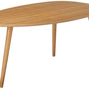 Christopher Knight Home Elam Wood Coffee Table, Natural & Naja Wood End Table, Natural Finish