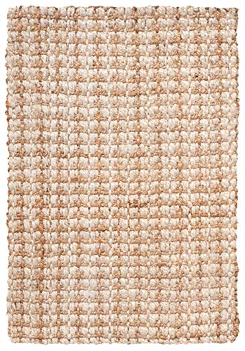 Safavieh Natural Fiber Collection 2' x 3' Ivory/Natural NF186A Handmade Contemporary Rustic Farmhouse Premium Jute Entryway Living Room Foyer Bedroom Kitchen Accent Rug