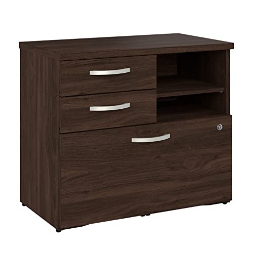 Bush Business Furniture Hybrid Office-Furniture, Black Walnut