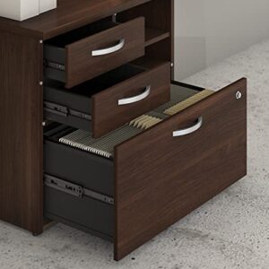 Bush Business Furniture Hybrid Office-Furniture, Black Walnut