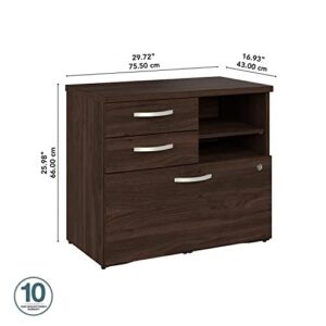 Bush Business Furniture Hybrid Office-Furniture, Black Walnut