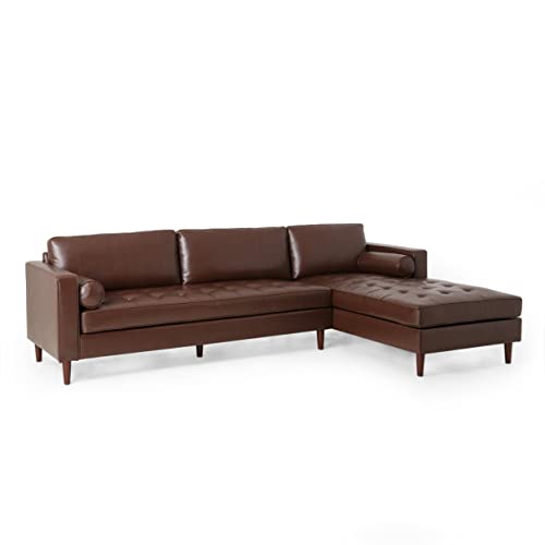 Christopher Knight Home Chaise SECTIONNAL, Dark Brown + Espresso