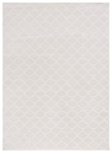 Safavieh Pattern and Solid Collection 5'3" x 7'6" Ivory PNS404A Non-Shedding Trellis Living Room Dining Bedroom Area Rug