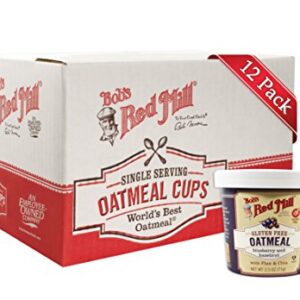 Bobs Red Mill Blueberry Hazelnut Oatmeal Cup, 2.5 Ounce (Pack of 12)