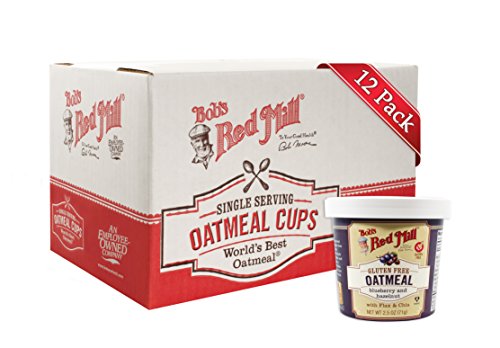 Bobs Red Mill Blueberry Hazelnut Oatmeal Cup, 2.5 Ounce (Pack of 12)