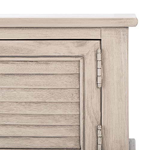 Safavieh Home Collection Tate Greige 2-Drawer Bottom Shelf 2-Door Console Table