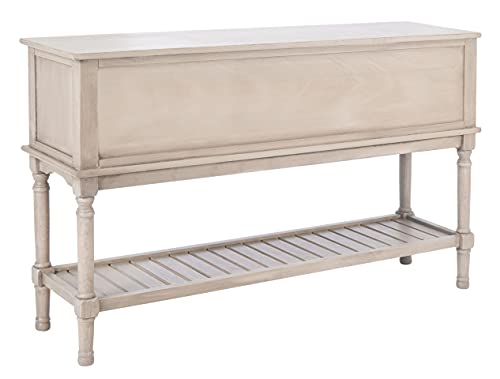 Safavieh Home Collection Tate Greige 2-Drawer Bottom Shelf 2-Door Console Table