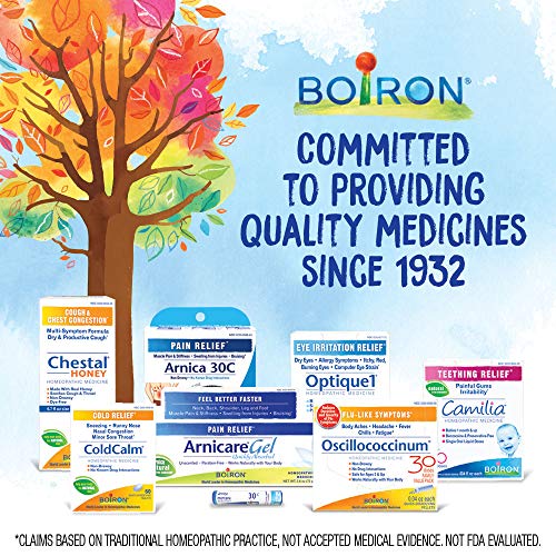 Boiron Chestal Pellets for Cough and Mucus Relief, Nasal or Chest Congestion, and Sore Throat Relief - 2 Count (160 Pellets)