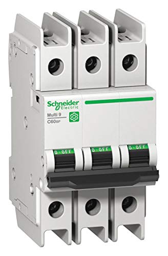 Schneider Electric Miniature Circuit Breaker, 3 Amps, C Curve Type, Number of Poles: 3