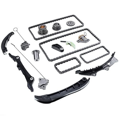 A-Premium Engine Timing Chain Kit W/Tensioner [fits DOHC, 6Cyl 3.6L] Compatible with Jeep & Dodge & Ram & Chrysler Vehicles, fits for Grand Cherokee 11-20, Wrangler, Journey, 1500, Durango & More