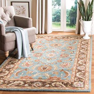 safavieh heritage collection 11′ x 17′ blue / brown hg812b handmade traditional oriental premium wool area rug