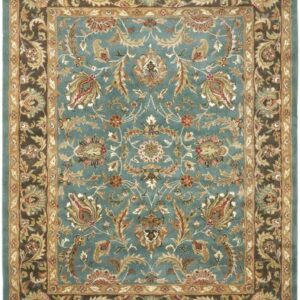 SAFAVIEH Heritage Collection 11' x 17' Blue / Brown HG812B Handmade Traditional Oriental Premium Wool Area Rug