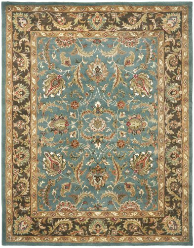 SAFAVIEH Heritage Collection 11' x 17' Blue / Brown HG812B Handmade Traditional Oriental Premium Wool Area Rug