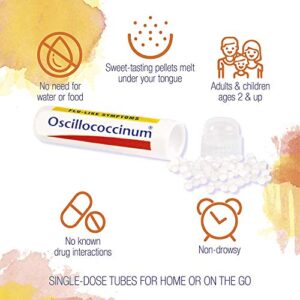 Boiron Oscillococcinum Homeopathic Medicine for flu-Like Symptoms, White, 36 Count