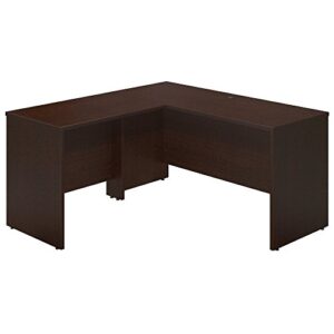 bush business furniture series c elite 60w x 24d desk shell with 36w return in mocha cherry