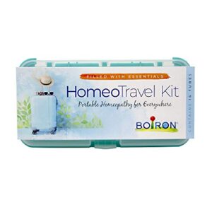 boiron homeotravel travel case first aid kit filled with homeopathic medicines