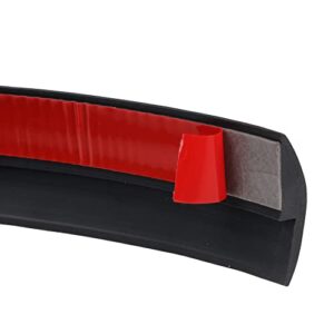 Urdrsaf 10Ft Black Floor Transition Strip Floor Edging Trim PVC Threshold Strips Suitable for Thickness Less Than 5mm