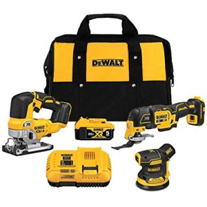 dewalt 20v max power tool combo kit, cordless woodworking 3-tool set with 5ah battery and charger (dck300p1)