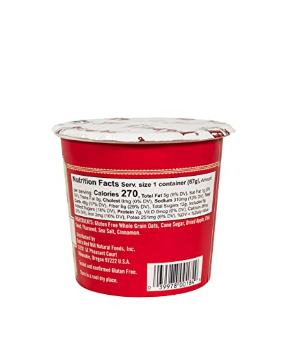 Bob's Red Mill Gluten Free Oatmeal Cup, Apple & Cinnamon (Single)