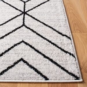 Safavieh Adirondack Collection 10' x 14' Ivory/Black ADR241A Modern Geometric Non-Shedding Area Rug