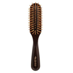 chris christensen dog brush, 20 mm oblong, wood pin series, groom like a professional, readl wood pins, 100% static-free, redistribute natural oils into coat, reduces painful pulling