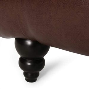 Christopher Knight Home Varnell Chaise Lounge, Dark Brown