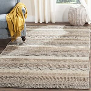 safavieh natura collection 4′ x 6′ beige nat101a handmade moroccan boho tribal wool & cotton area rug