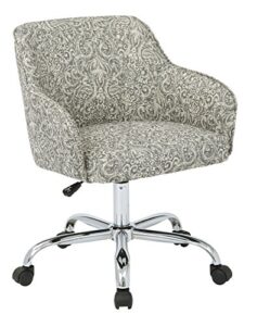 osp home furnishings ave six bristol task chair, veranda pewter