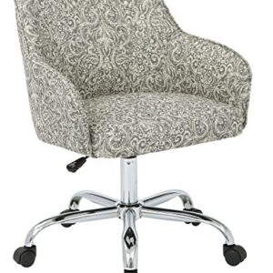 OSP Home Furnishings Ave Six Bristol Task Chair, Veranda Pewter