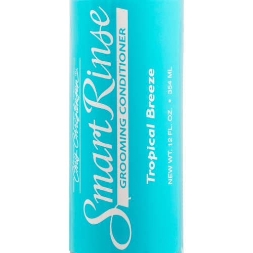 Chris Christensen Smart Rinse Tropical Breeze Ultra Concentrated Dog Conditioner, Makes up to 8 Bottles, Grooming Pet Conditioner, Groom Like a Professional, Delightfully Fragranced, All Coats, Made in the USA, 12oz