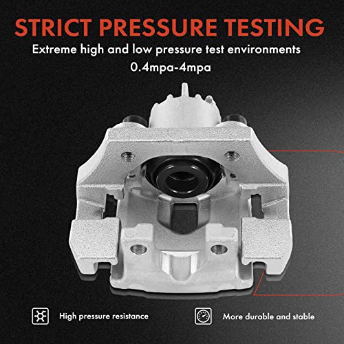 A-Premium Disc Brake Caliper Assembly with Bracket Compatible with Select BMW Models - 525i 04-07, 525xi 06-07, 528i 08-10, 528i xDrive 09-10, 530i 04-07, 530xi 06-07 - Rear Driver and Passenger Side