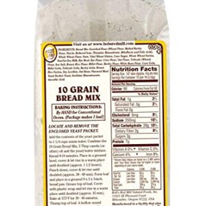 Bob's Red Mill Bread Mix, 10 Grain With Yeast Packet, 19 Ounce (Pack of 2)