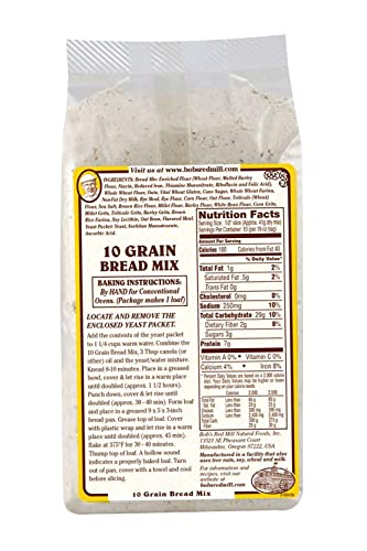 Bob's Red Mill Bread Mix, 10 Grain With Yeast Packet, 19 Ounce (Pack of 2)