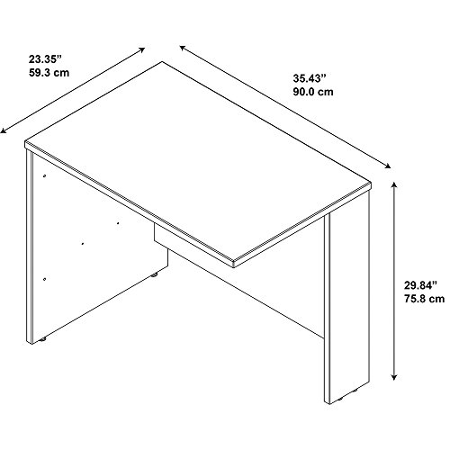 Bush Business Furniture Series C 36W Bridge/Return in Hansen Cherry