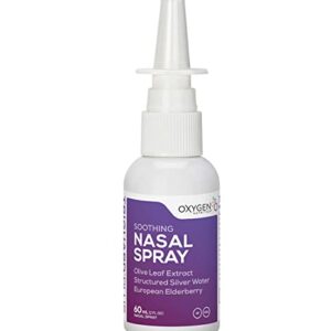 TriGuard Plus Colloidal Silver Nasal Spray with Olive Leaf Extract & Elderberry Extract | Sinus Treatment, Nose Spray & Immune System Booster 2 oz / 60ml