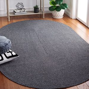 safavieh braided collection 3′ x 5′ oval bra201z handmade farmhouse entryway living room foyer bedroom accent rug