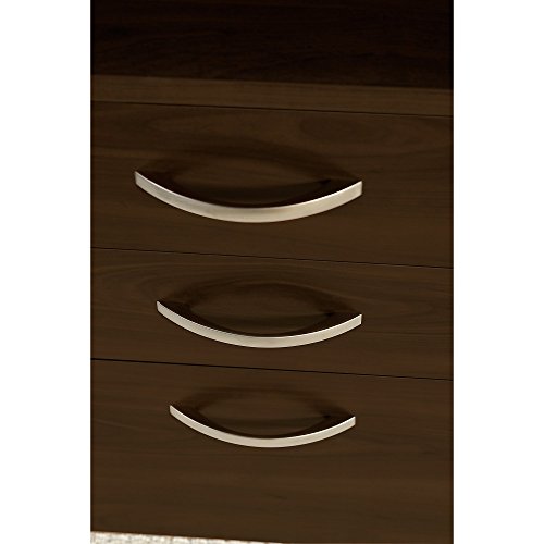 Bush Business Furniture Series C Elite 48W x 30D Desk Shell with 3 Drawer File in Mocha Cherry