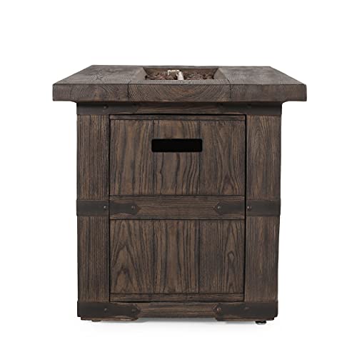 Christopher Knight Home Arnton Fire Pit, Wooden Brown