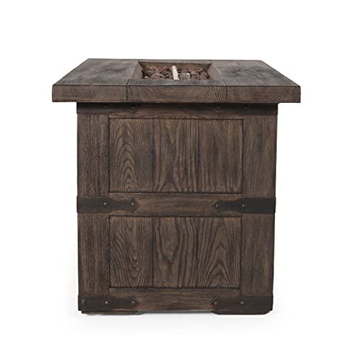 Christopher Knight Home Arnton Fire Pit, Wooden Brown