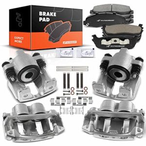 a-premium front & rear disc brake calipers with ceramic pads compatible with ford f-150 1999-2003 & lincoln blackwood 2002-2002 12-pc set