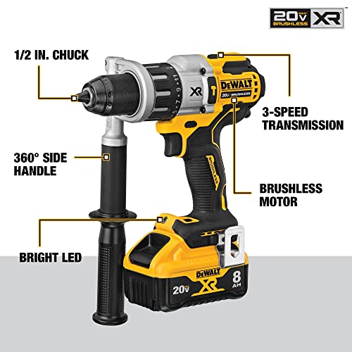 DEWALT 20V MAX Hammer Drill & Driver, Cordless, Tool Only (DCD998B)