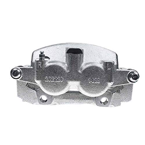 A-Premium Front Disc Brake Caliper Assembly with Bracket Compatible with Select Ford, Lincoln and Mercury Models - Crown Victoria/Town Car/Grand Marquis 2003-11, Marauder 2003-2004, 4.6L, 2-PC Set