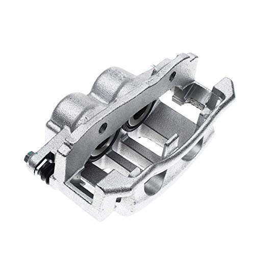 A-Premium Front Disc Brake Caliper Assembly with Bracket Compatible with Select Ford, Lincoln and Mercury Models - Crown Victoria/Town Car/Grand Marquis 2003-11, Marauder 2003-2004, 4.6L, 2-PC Set