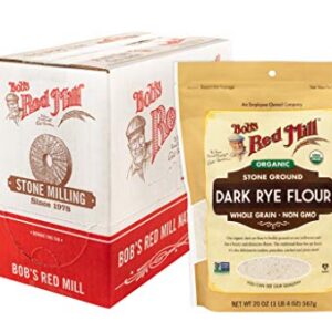 Bob's Red Mill Organic Dark Rye Flour, 20-ounce (Pack of 4)